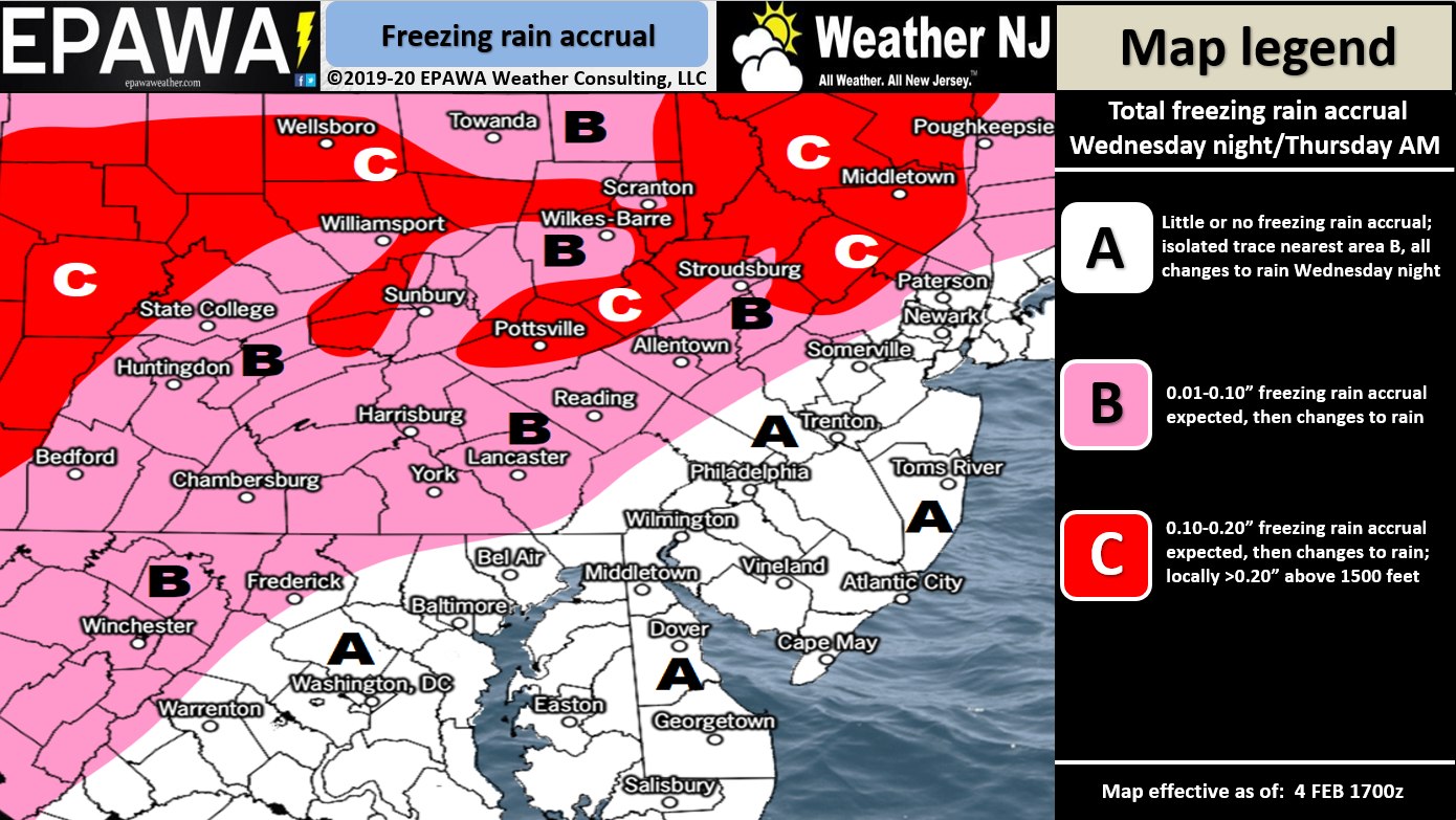 Feb 4: Ice Storm Impact Maps | WeatherNJ.com