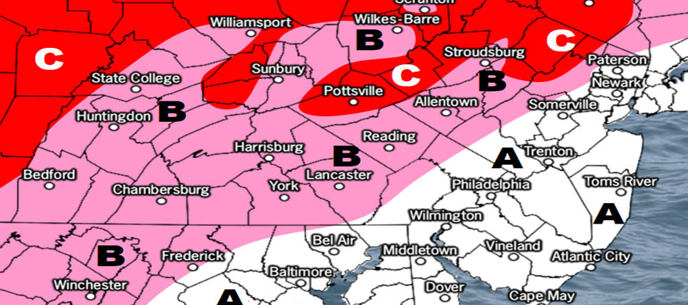 Feb 4: Ice Storm Impact Maps | WeatherNJ.com